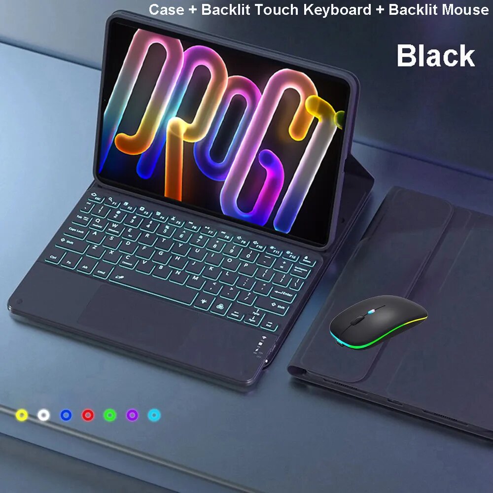 Чехол для Lenovo Xiaoxin Pad Pro GT 11,1-дюймовый, Bluetooth-клавиатура с русской клавиатурой для Lenovo Pad Pro GT 11,1(TB710FU)