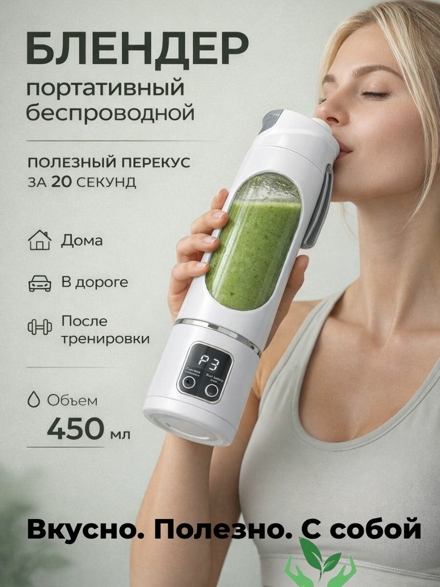 Блендер для смузи портативный / Блендер портативный