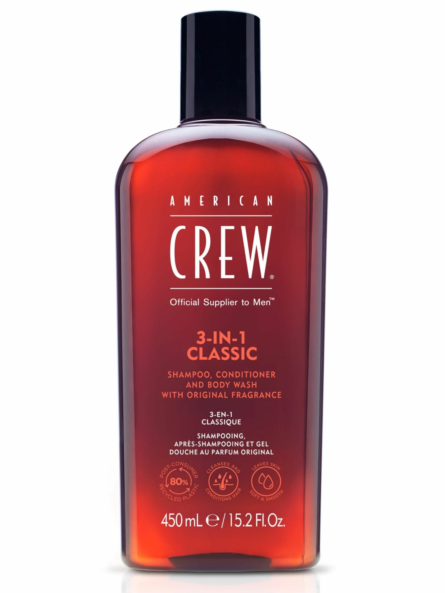 American Crew Classic 3в1 Шампунь кондиционер и гель для душа 450мл