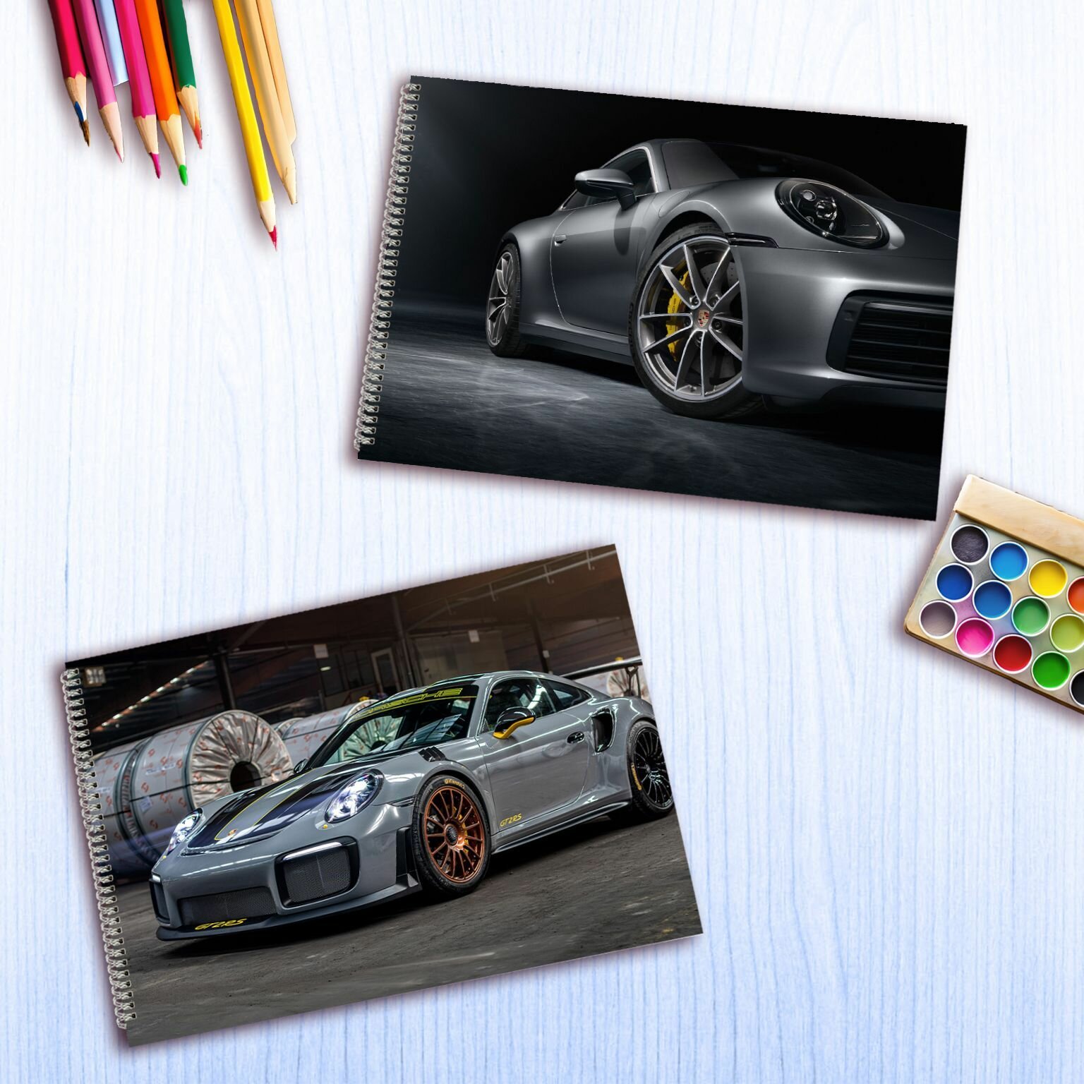 Альбомы для рисования автомобили Порше Porsche