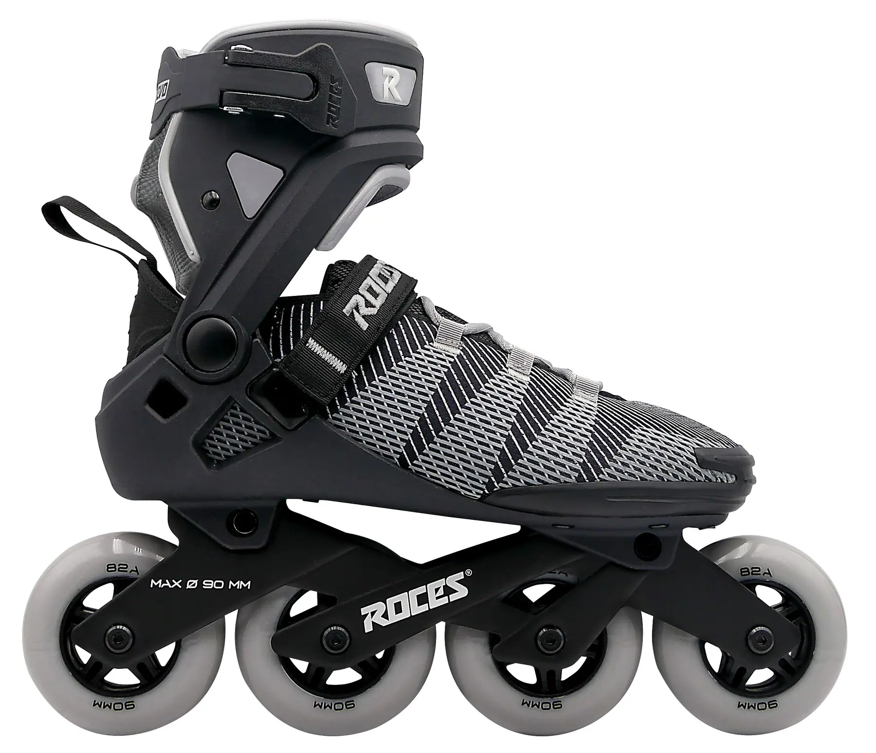 DECATHLON ролики Roces R-Evo 90, черный, размер 49