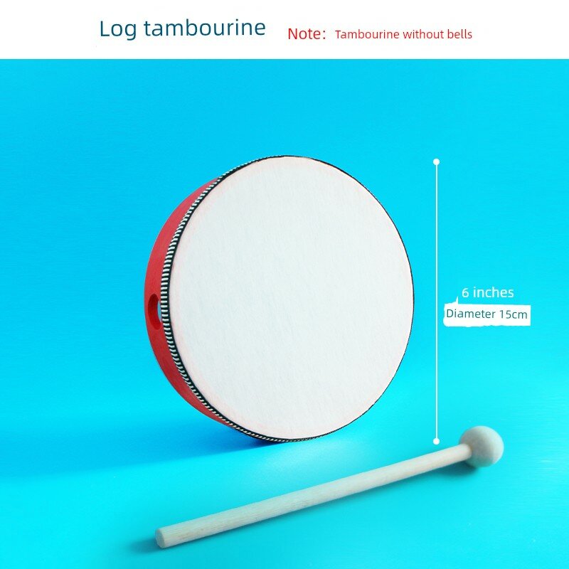 8inch тамбуринов для детей, 6inch ручных барабанов, музыкальные инструменты Орфа, музыкальные пособия для детских садов