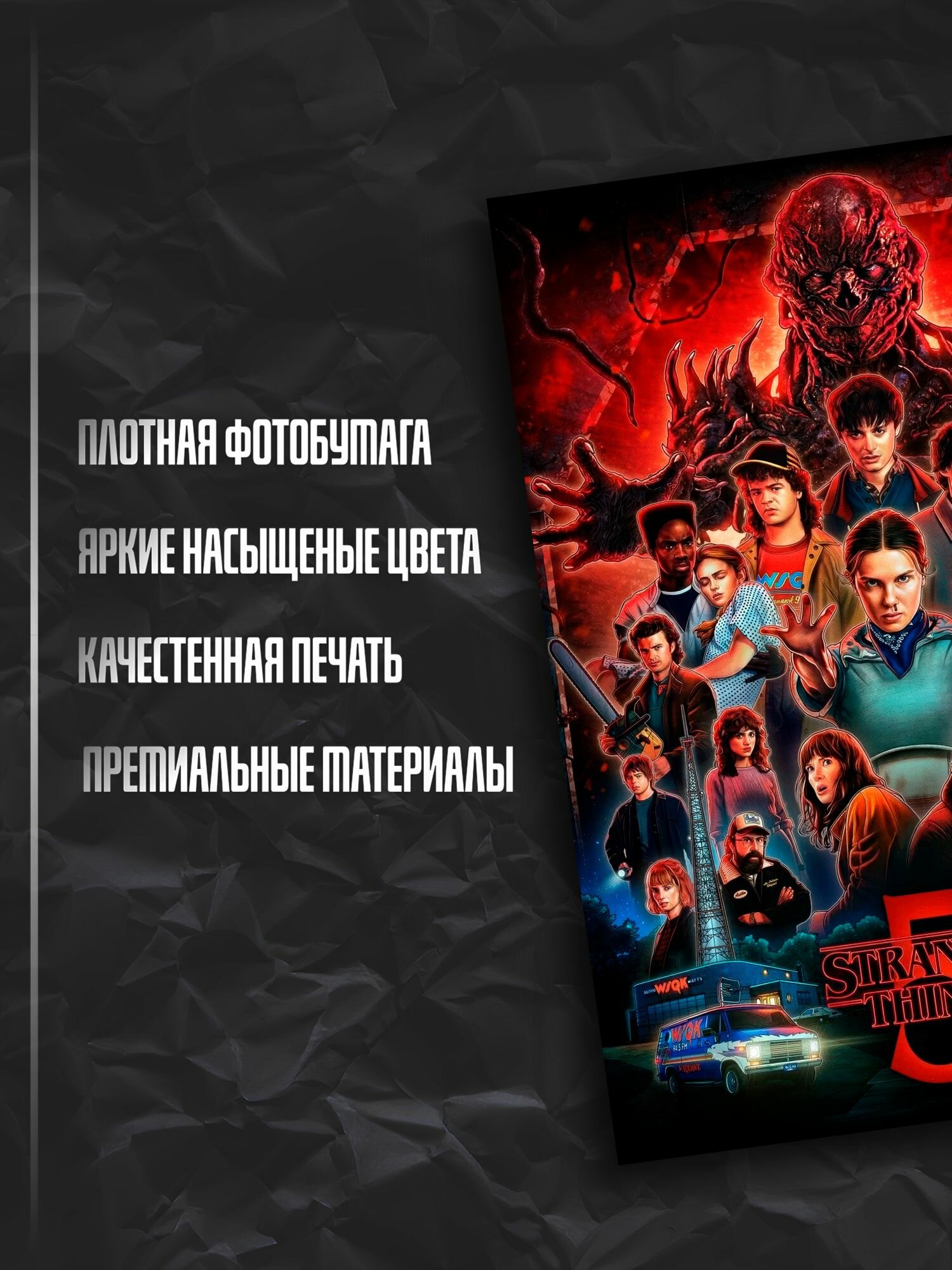 Постер ОСД, Очень странные дела, Stranger Things — фото 1