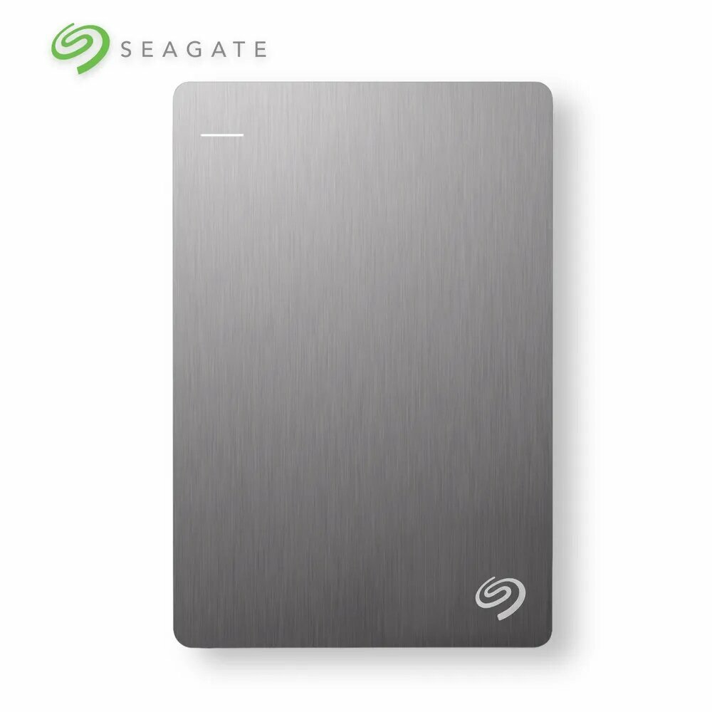 Жесткий диск Seagate Backup Plus Slim SRD00F1, металл, пластик, серый, 1ТБ