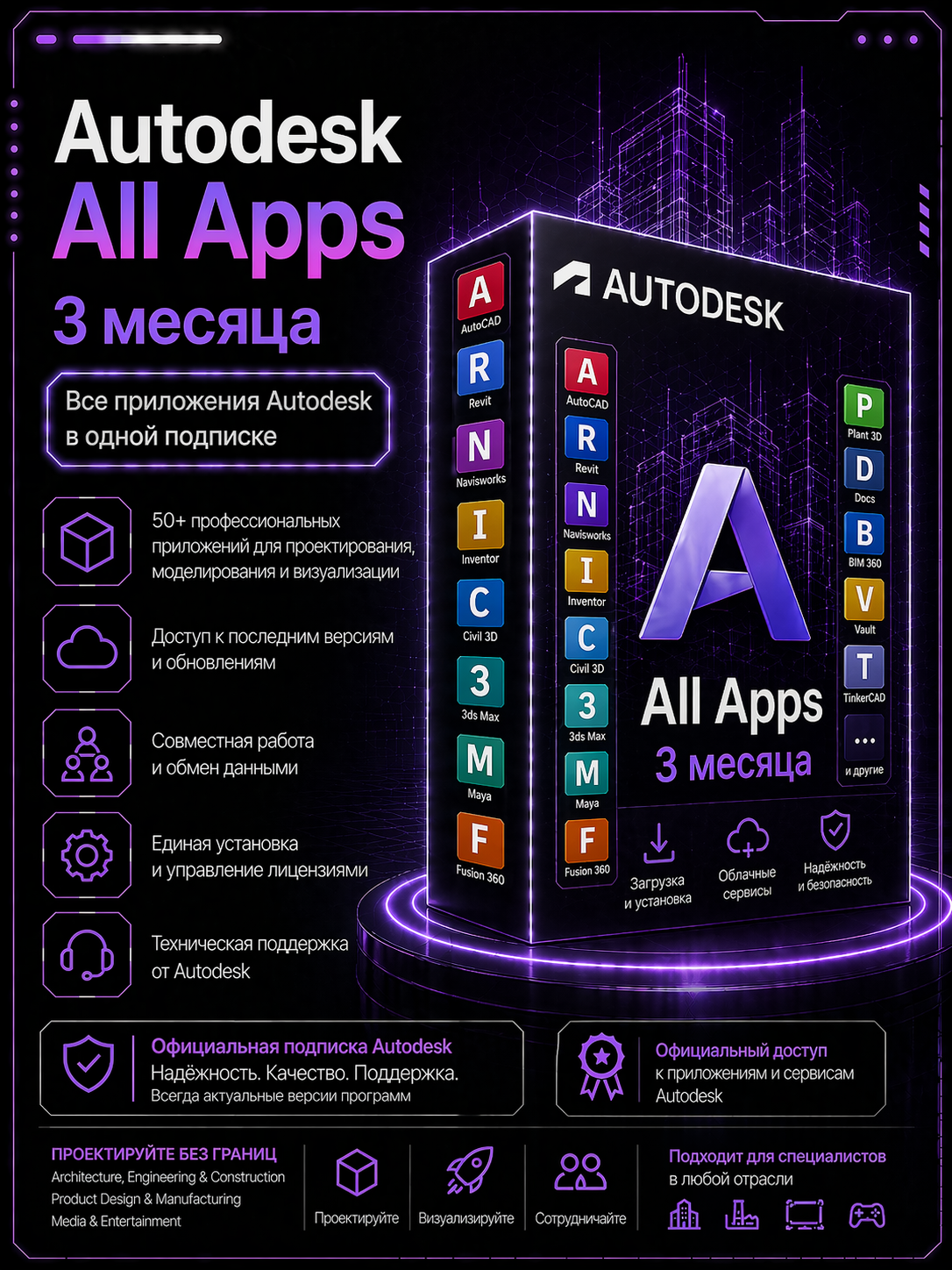Autodesk All Apps 2027 • 43 программы • Доступ официальный • Win/Mac 3