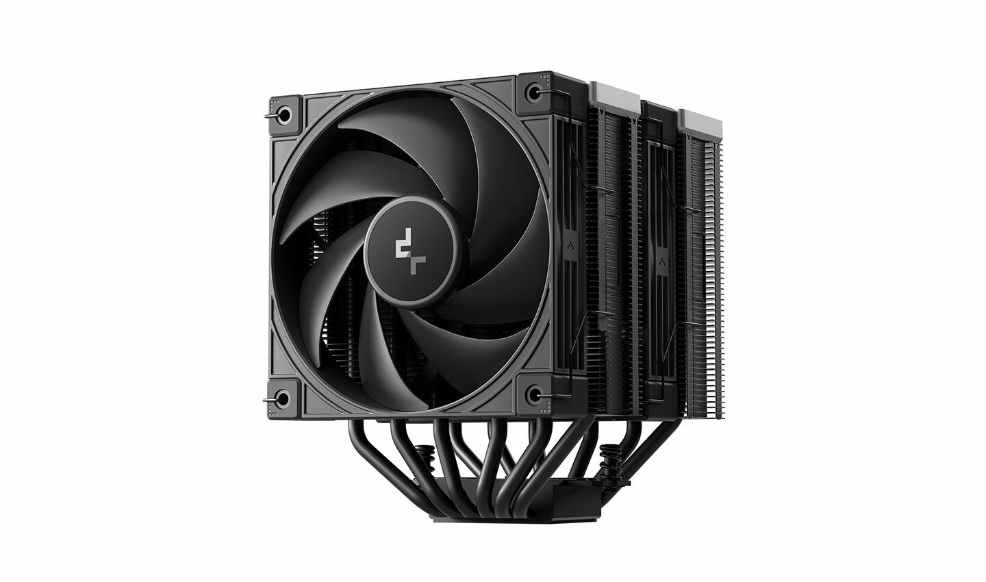 Кулер для процессора DEEPCOOL AK620 G2, AM4/1851, 4-pin PWM, 2x120mm fan, 57.76 CFM, 260W, 2000 об/мин, черный (AK620 G2)