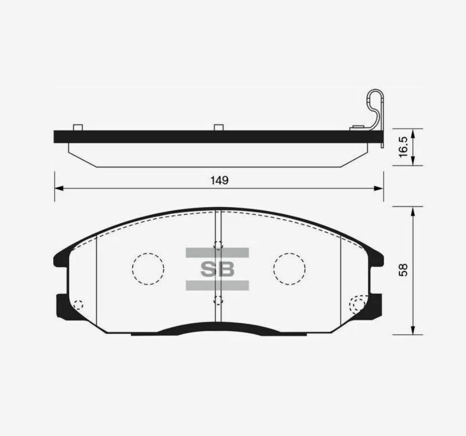 GP1157 Колодки тормозные HYUNDAI передние (HAGEN)