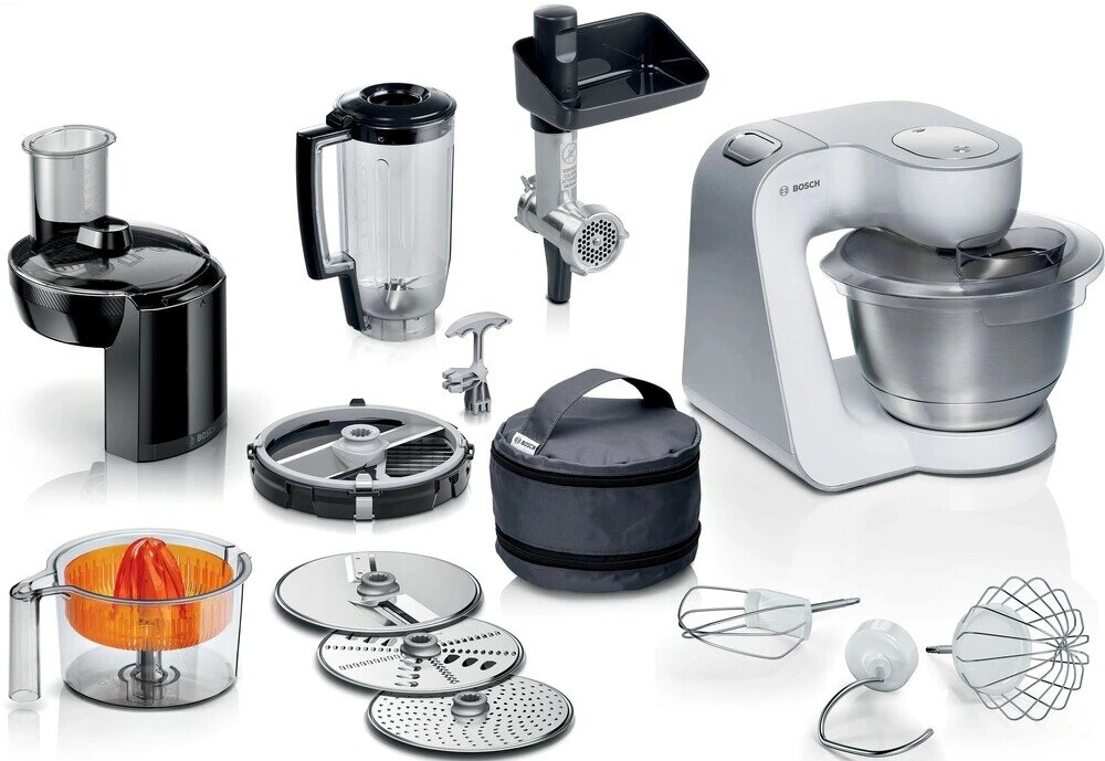 Кухонная машина Bosch MUM58251 планетар. вращ. 1000Вт белый/серый