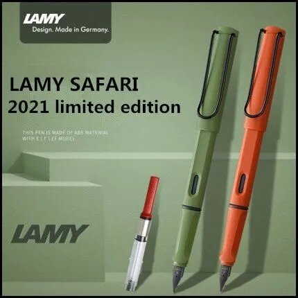 Ручка Перьевая Lamy Safari Savannah Green, для письма и стиля, пластиковый корпус, Китай