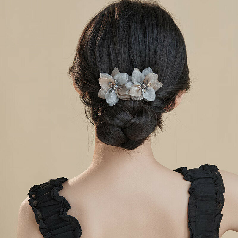 Chimera Fabric Hair Clip, Back of Head Hair Accessory, High-End Hairpin, Ponytail Clip, Birthday Gift for Women