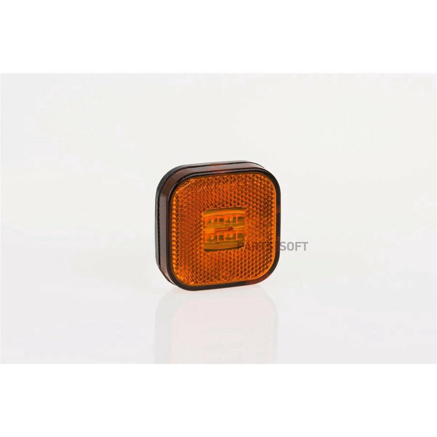 Фонарь габаритный квадратный жёлтый LED 12-24В MAN (TGA) (62x62x27 / расст меж креп болтами 25) (кабель 2x0,75 mm кв.) от официального дистрибьютора, FRISTOM, артикул FT027ZLED