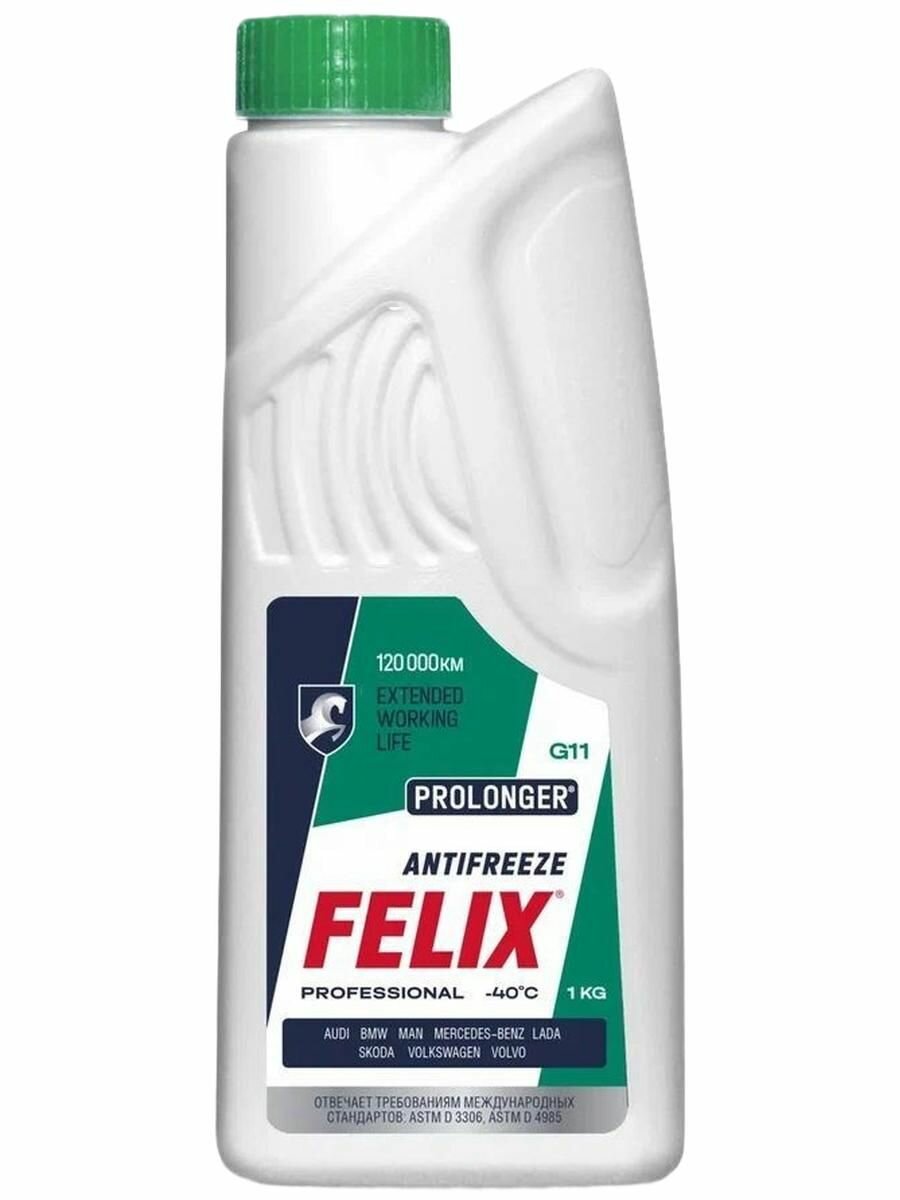 Антифриз FELIX PROLONGER G-11 (-40) зелёный 5 кг G-11 зелёный -40°C 5кг