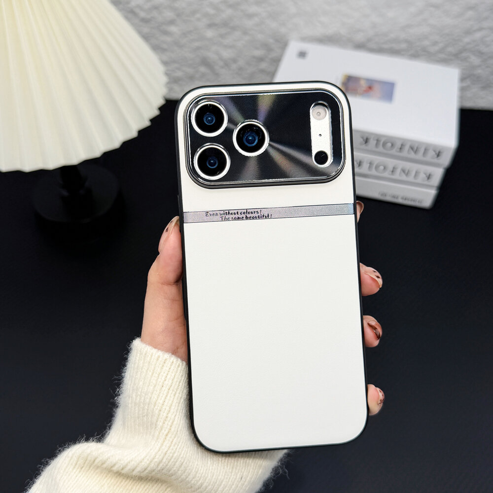 Чехол для Apple iPhone 17 Pro Max / Айфон 17 Про Макс, soft touch, чехол-кардиомонитор, искусственная кожа, защита камеры, ударопрочный, усиленные углы, Apple, Apple iPhone 17 Pro Max, white,