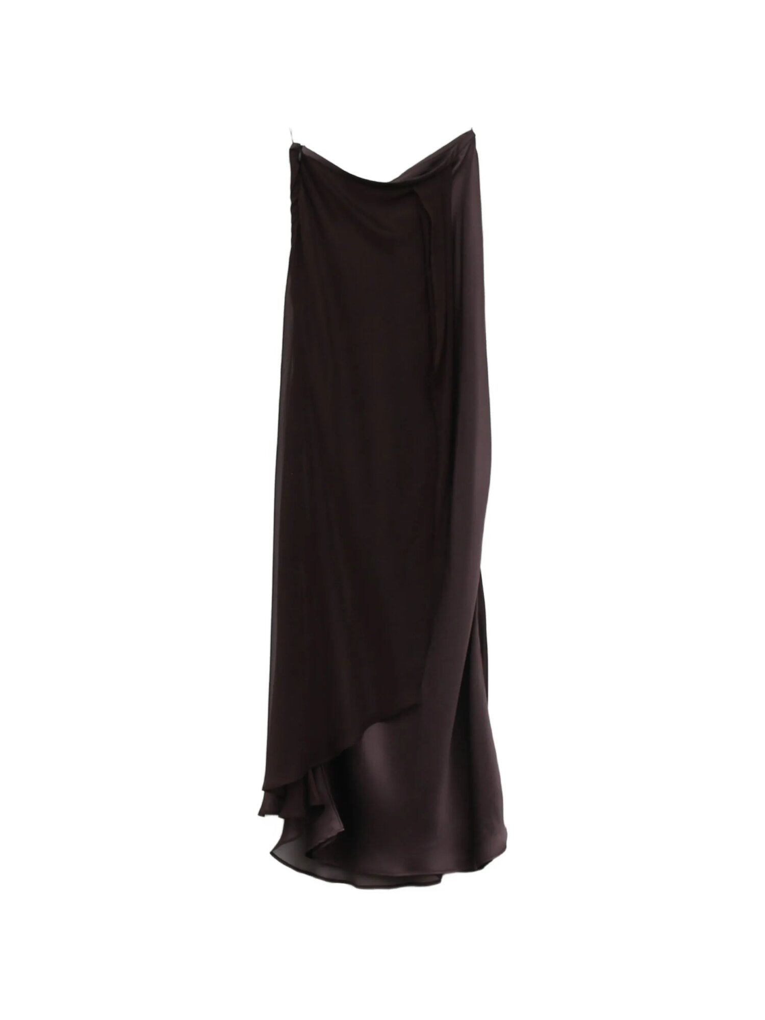Юбка Long layered silk skirt