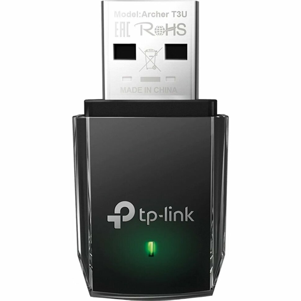 Сетевой адаптер WiFi TP-Link (Archer T3U) AC1300 USB 3.0, 1831653