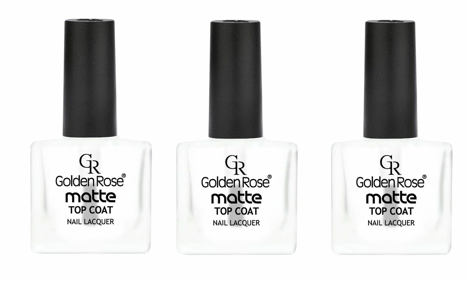 Golden Rose Верхнее покрытие Rich Matte Top Coat, матовое, 3 шт