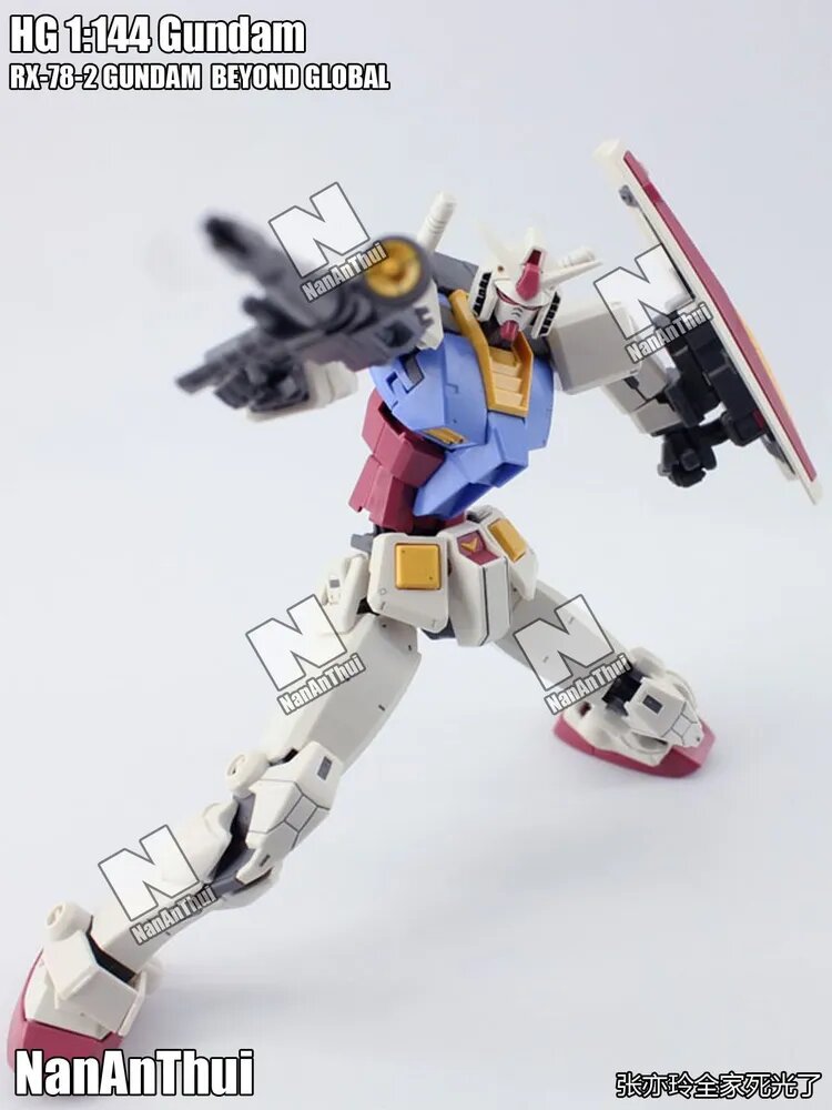 Сборная Игрушечная фигурка модель HG 1:144 Gundam RX-78-2 GUNDAM BEYOND GLOBAL, Высококачественная модель, Поставляется с бесплатными наклейками и кронштейнами
