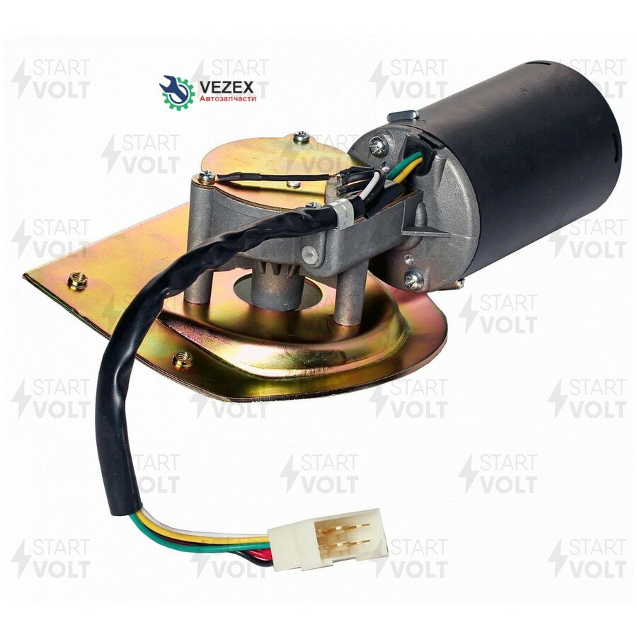 STARTVOLT VWF0740 моторедуктор стеклоочистителя! с площадкой, 24В \ КамАЗ-6511/6520/6522/6540