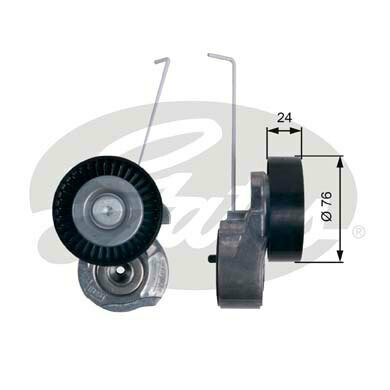 Ролик-Натяжитель приводного ремня LAND ROVER Freelander II VOLVO S60 II S80 II GATES T38495