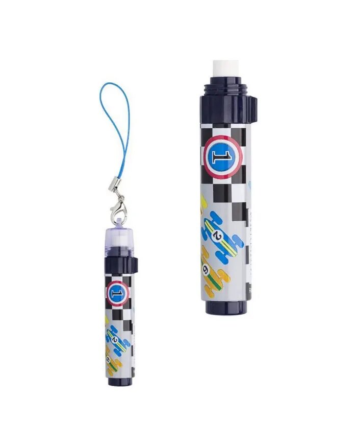 Ластик PENAC Lipstick Cars, круглый, в футляре, пластик, для карандашей