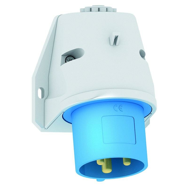 Вилка настенная 32А 3п 6ч 230В IP44 92х94 Quick Connect Bals 24402