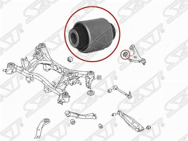 Сайлентблок SAT ST-20252-XA01A-BU рычага Subaru Forester 07-19, Impreza 07-14