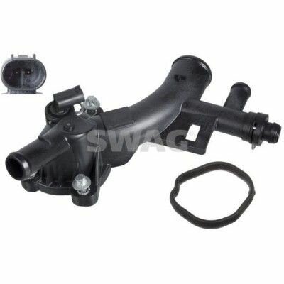 Фланец системы охлаждения с прокладкой (тройник) SWAG 40103086 CHEVROLET Cruze, OPEL Astra J/Corsa D/E/Insignia/Meriva/Mokka/Zafira 1.4T 09->0