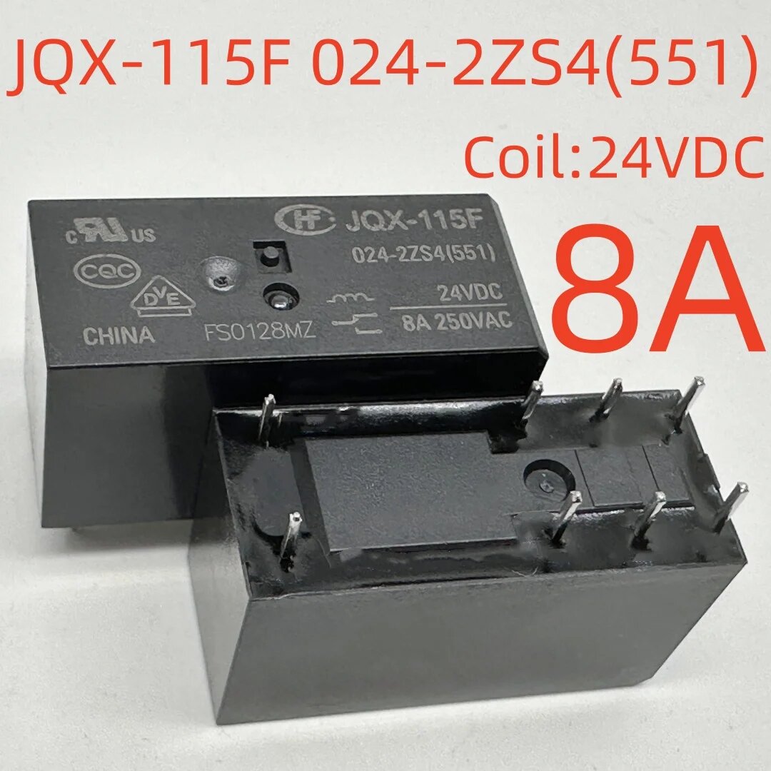 Реле JQX-115F 024-2ZS4(551) JQX-115F 012-2ZS4(551) JQX-115F 024-2ZS4(55