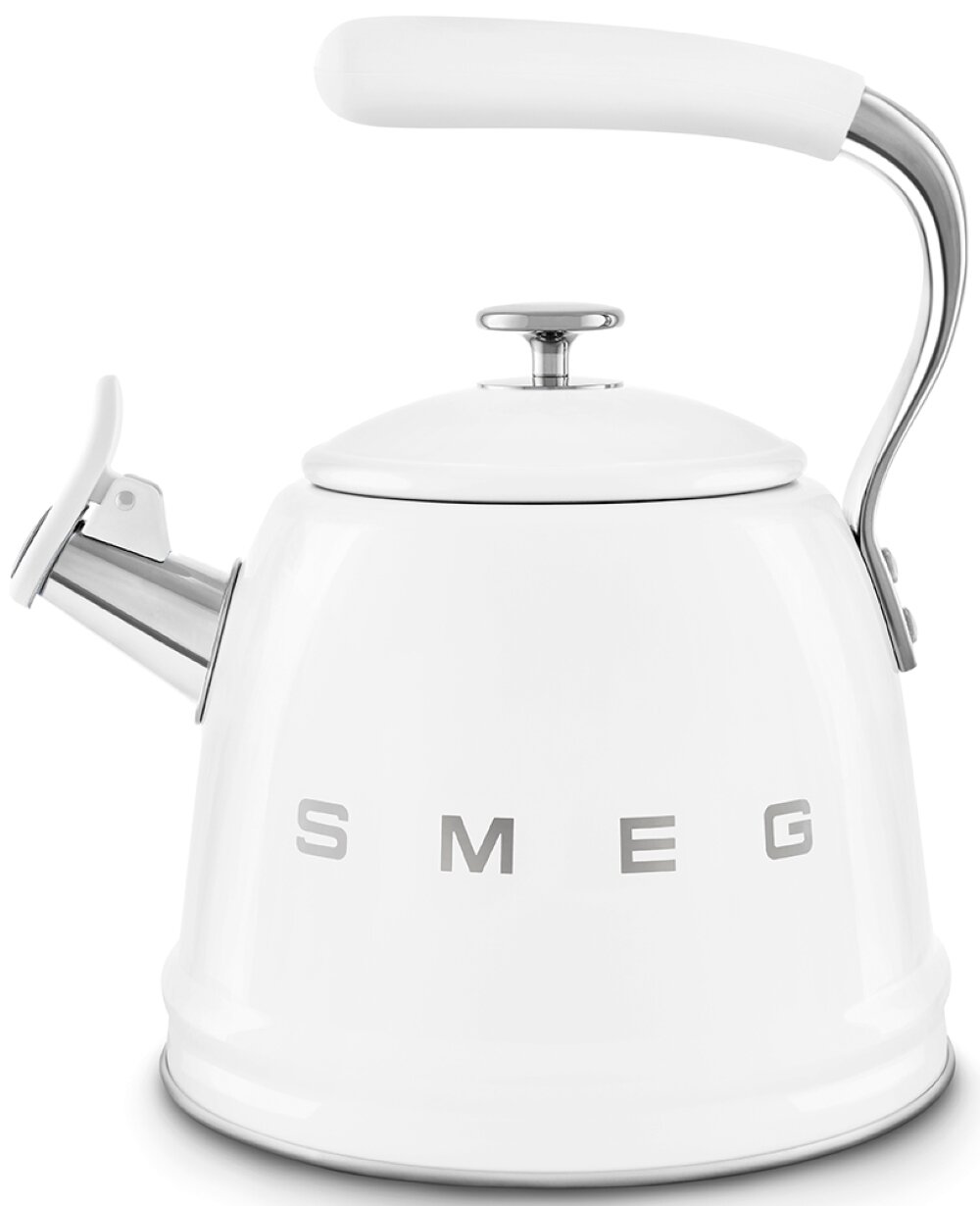 Чайник Smeg Style 50's WKF01WH, нержавеющая сталь, 2,3 л, белый