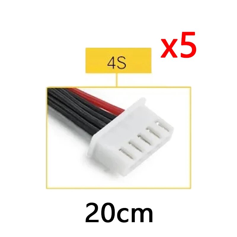 Балансировочный кабель LiPo 4S 20 см (5 шт.)