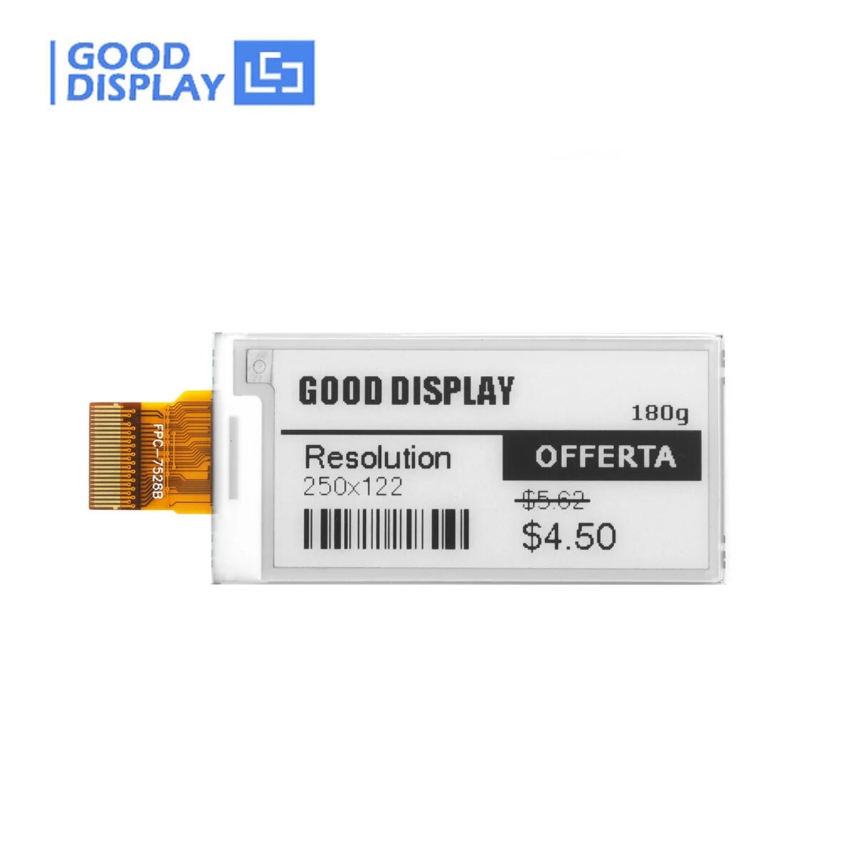 2.13" E-Ink дисплей GDEM0213B74WT с ESP32 Kit