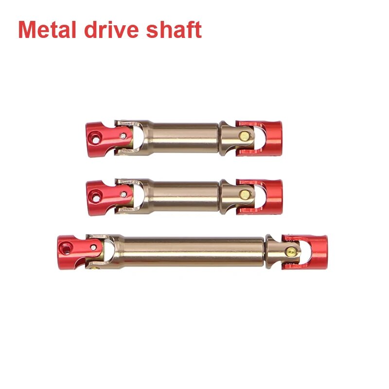 JIKEFUN Радиоуправляемый внедорожник 1/18 металлический 6WD Красный, Metal drive shaft