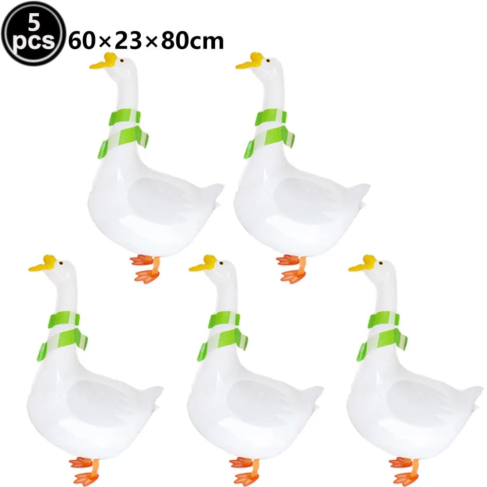 5шт Белые гуси декоративные 60x23x80см