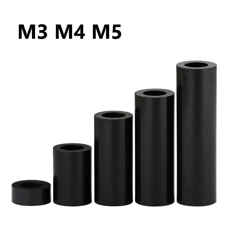 Прямые нейлоновые втулки-спейсеры M3 M4 M5 5mmxM3(100Pcs), 5mm