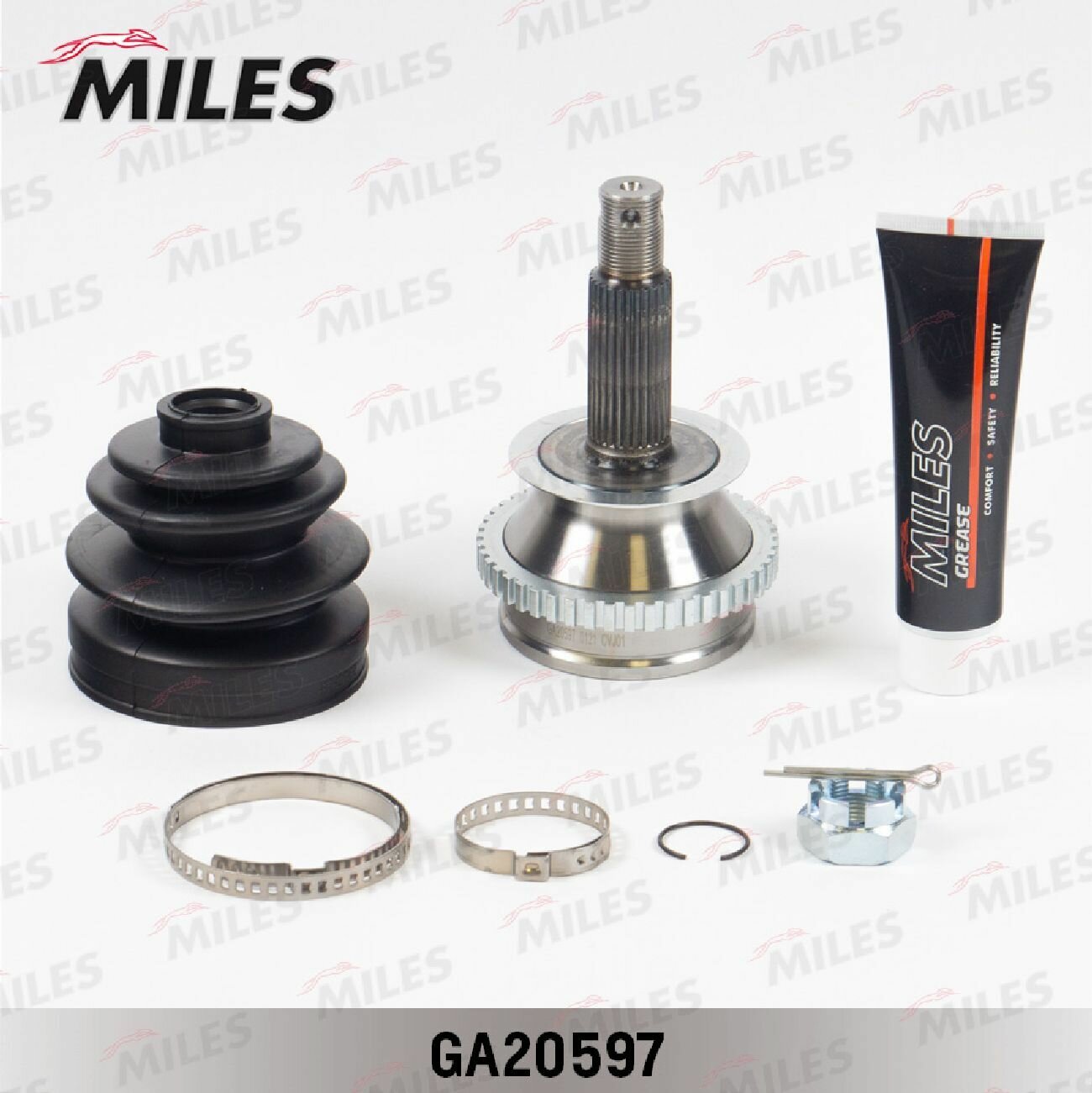 ШРУС HYUNDAI SONATA EF IV/TRAJET/KIA MAGENTIS 2.0-2.7 98-08 нар. +ABS, MILES GA20597