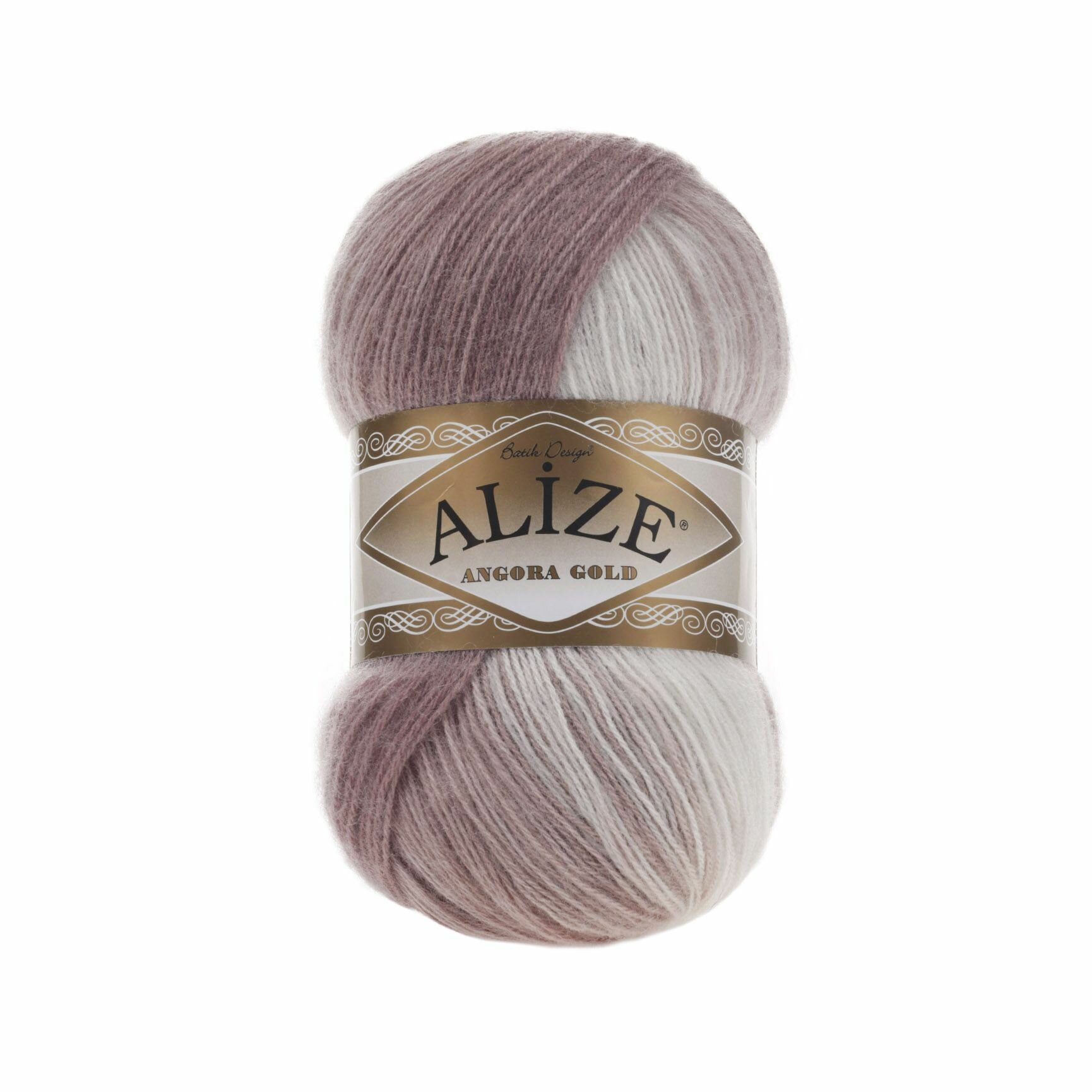 Пряжа ALIZE "Angora Gold Batik" 500гр. (100гр-550м.)(20% шерсть; 80% акрил) 5698