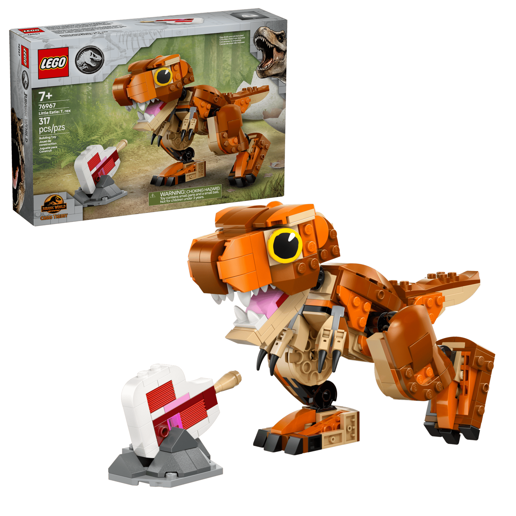 Конструктор LEGO Jurassic World 76967 «Тираннозавр Little Eatie», 317 деталей, 7+