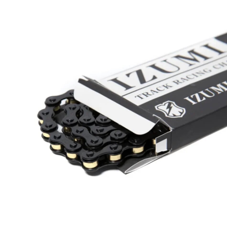 IZUMI FG Japan Chain 1/2*1/8*100L черная Черный, mash black gold