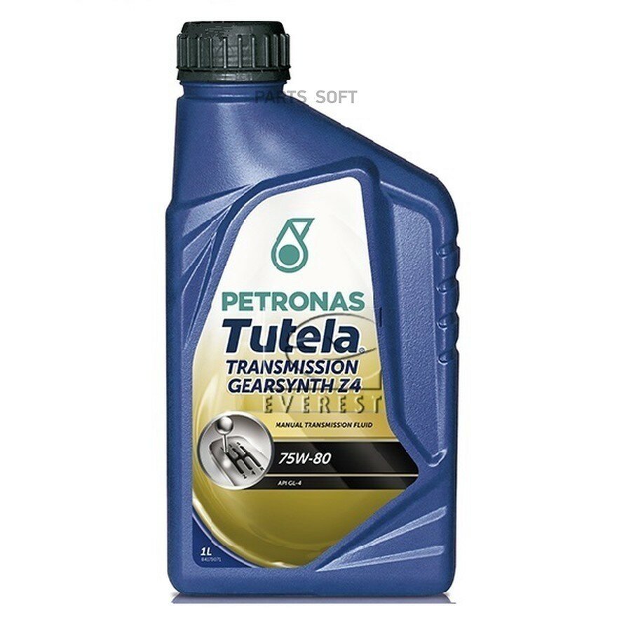 77242E18EU/22681619 Трансмиссионное масло PETRONAS TUTELA T.GEARSYNTH Z4 мин.75W80 1л. канистра пластик S (MADE IN ITALY) от официального дистрибьютора, PETRONAS, артикул 77242E18EU
