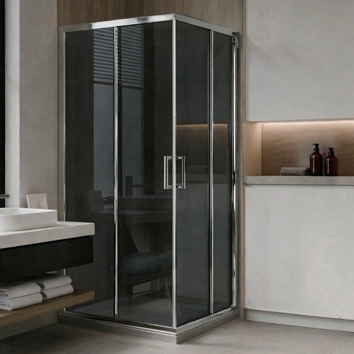 Душевой уголок Royal Bath HPD 100х95 RB9510HPD-G-CH