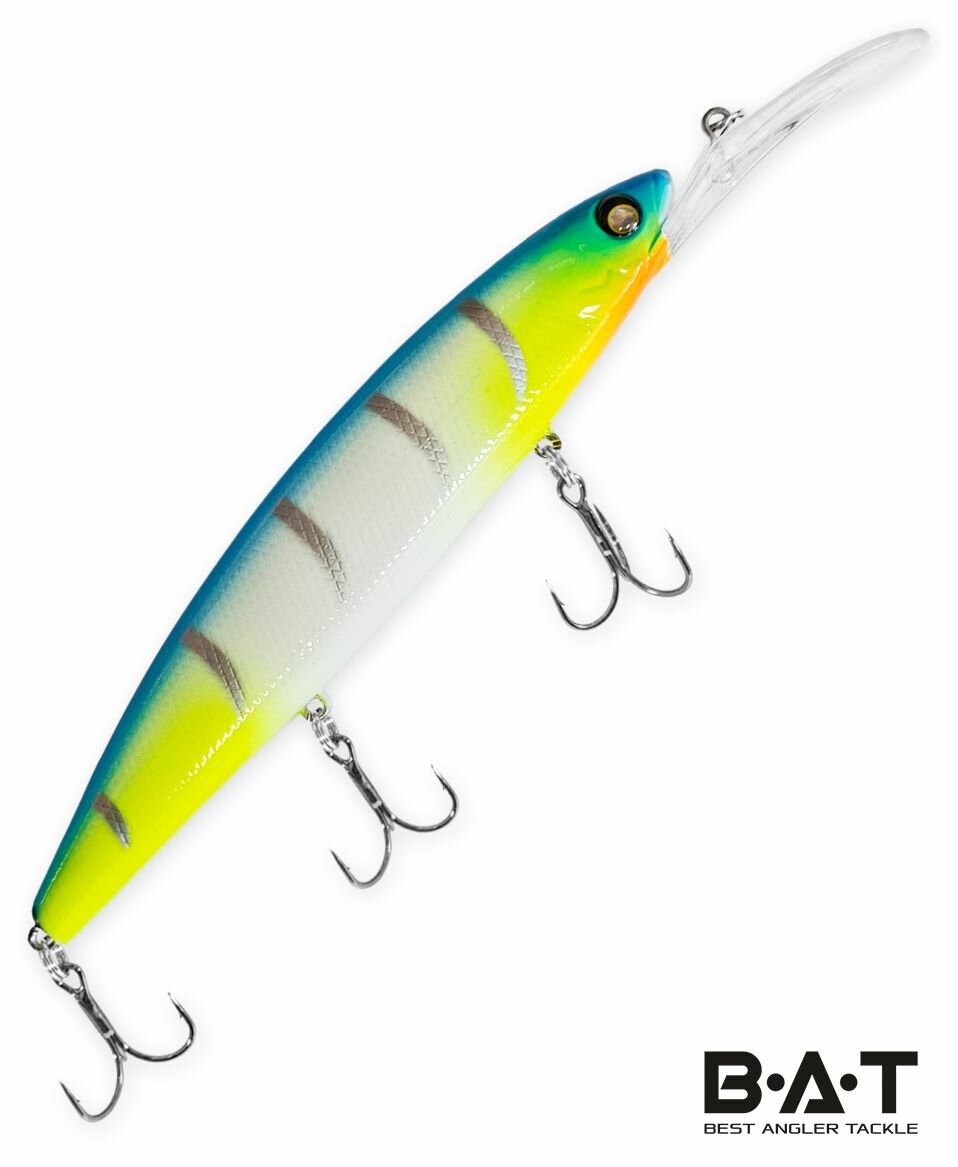 Воблер для рыбалки и троллинга BAT Bali Dip BT058 130mm,26g. 0-3 floating, цвет: 496