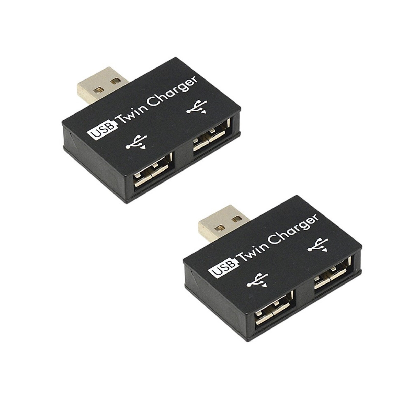 USB 2.0 разветвитель на два порта для зарядки ПК, ноутбука