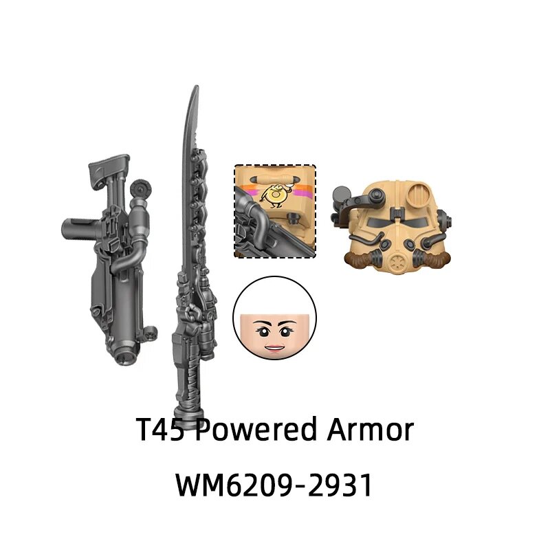 WM6209 Fallout T45 Powered Armor модель блоков 1 pcs