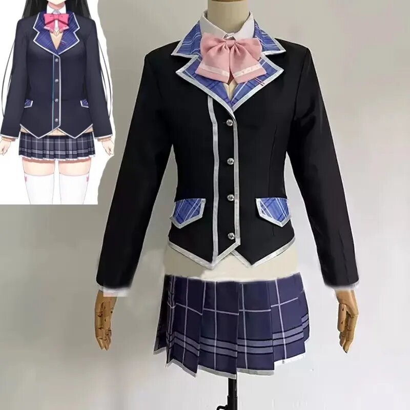 Косплей костюм NIJISANJI Mito Tsukino, темно-синий, 01