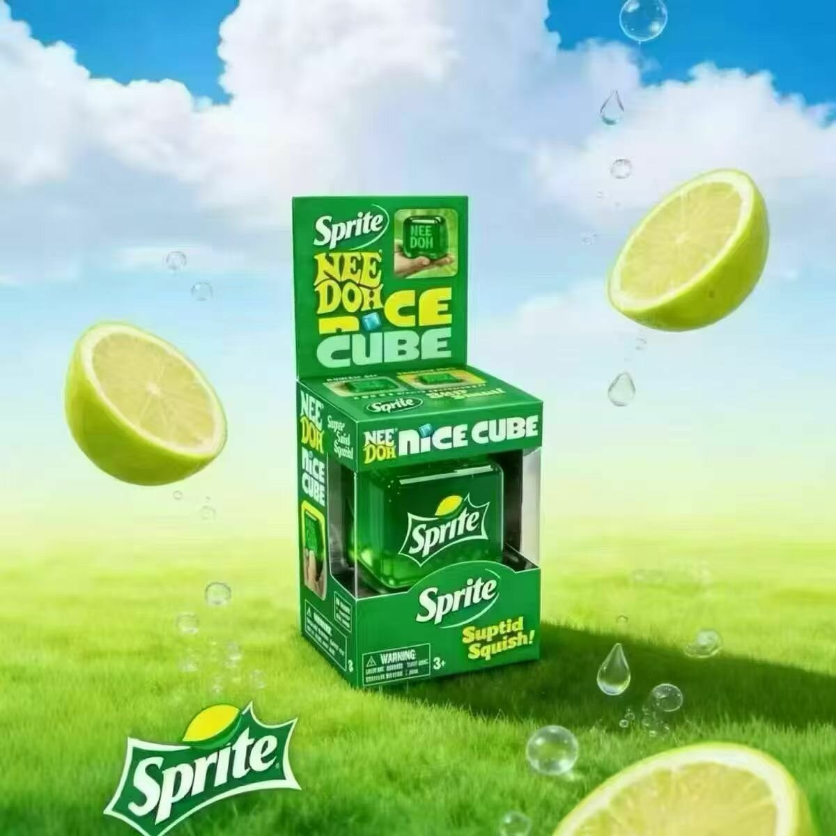 Кубическая антистресс-игрушка Schylling NeeDoh Nice Cube. Нетоксичная, восстанавливает форму, для детей от 3 лет.
