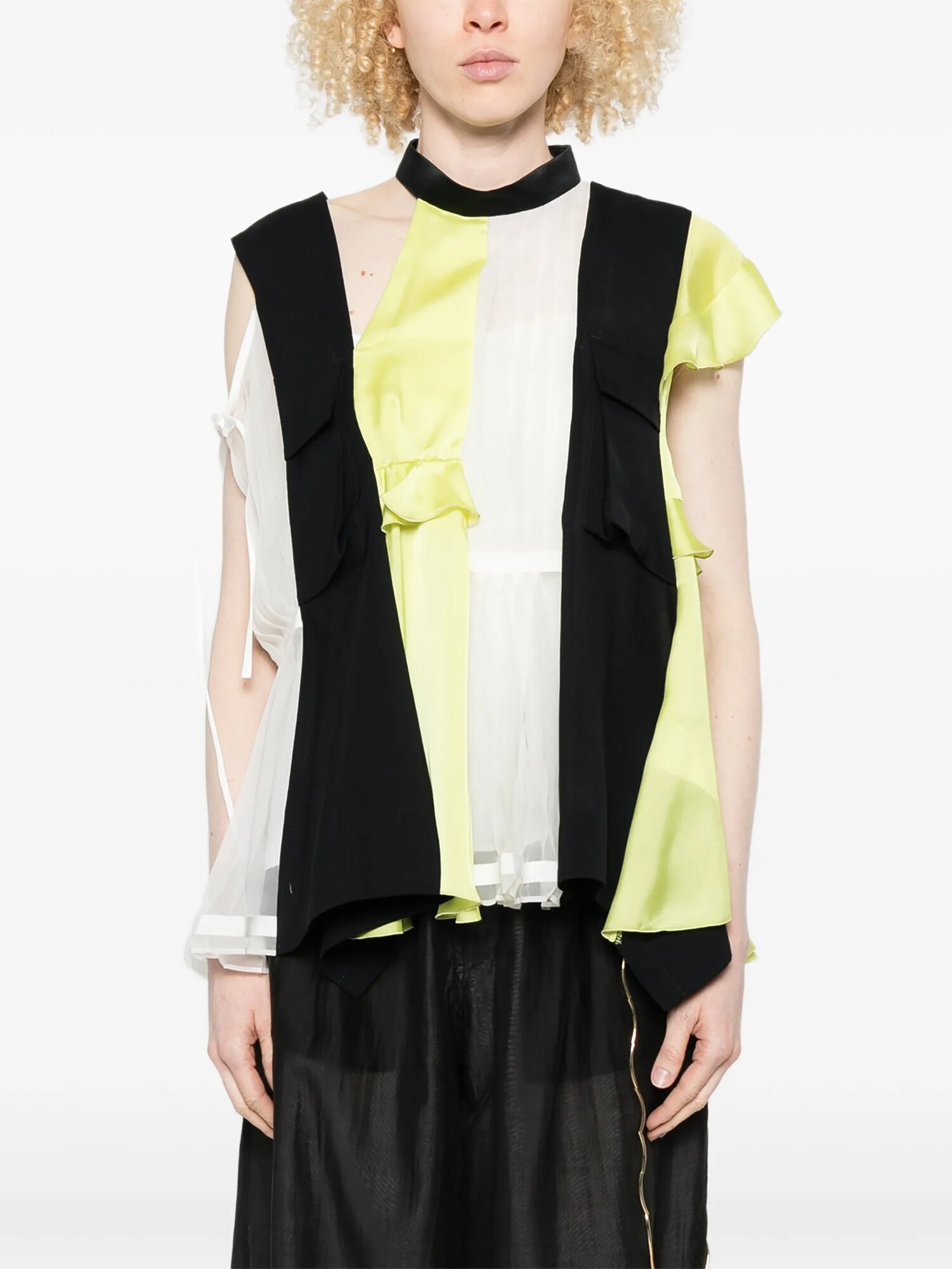 Блуза Sacai, размер 46, blue — фото 1