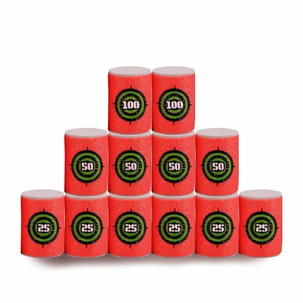 EKIND 12 шт. Пенопластовые мишени, совместимые с бластерами серии Nerf Elite и играми с мишенями