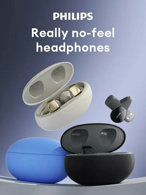 Philips Наушники беспроводные с микрофоном, Bluetooth, USB Type-C, черный