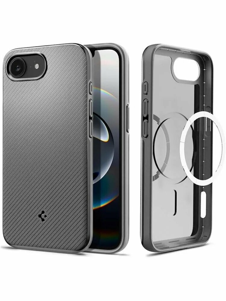 Чехол для мобильного телефона Spigen iPhone 17e / 16e 6,1 дюйма, Mag Armor MagFit, совместимый с Magsafe, защитный чехол от падения