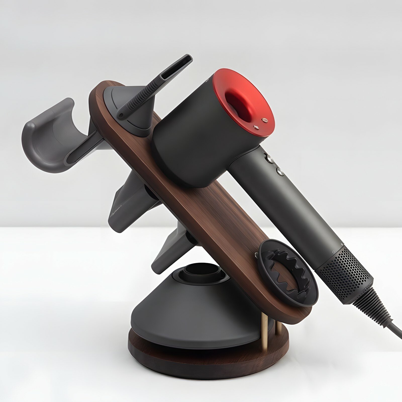 Стильная деревянная магнитная подставка Anderlen для фена Dyson